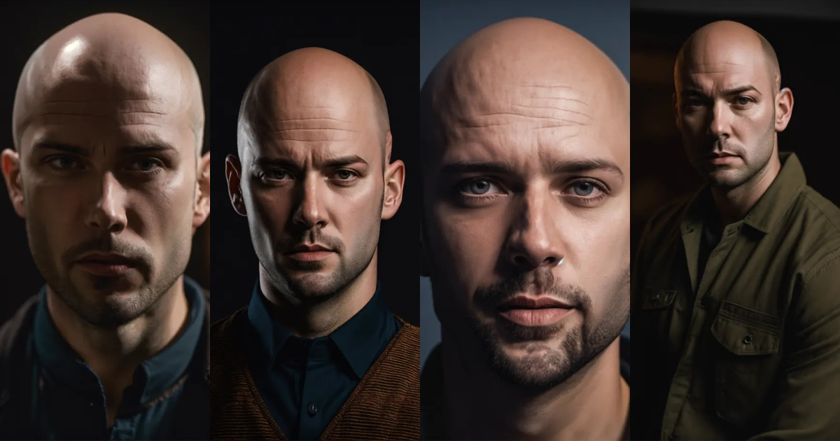 Lexica - Image of bald Andrew Tate facing at camera, super realistic ...