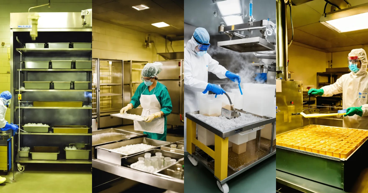 Lexica - Picture from a cell-ban there trays are removed from a ...