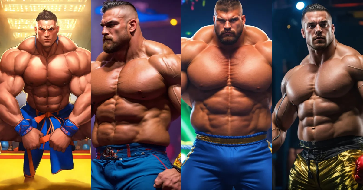 Lexica - 30-year-old man with big muscles, big bodybuilder, body like a ...