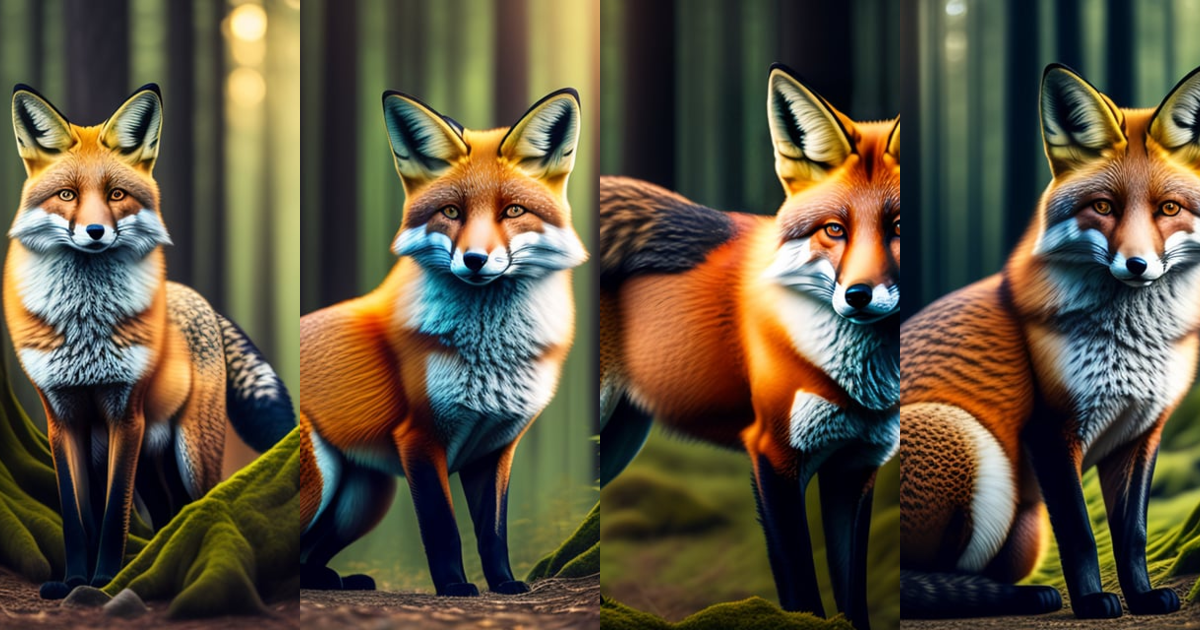 Lexica - Real fox, full body, in a forest, detailed, national ...