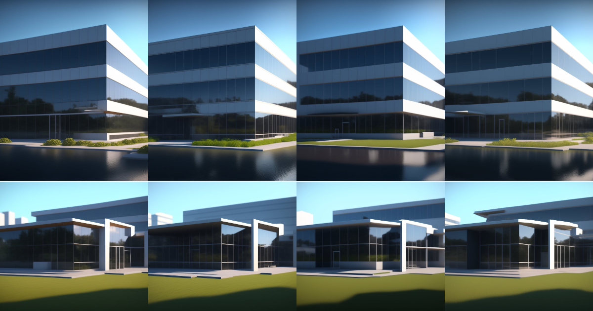 Lexica - Corporate building in the metaverse, 3D, Unreal engine ...
