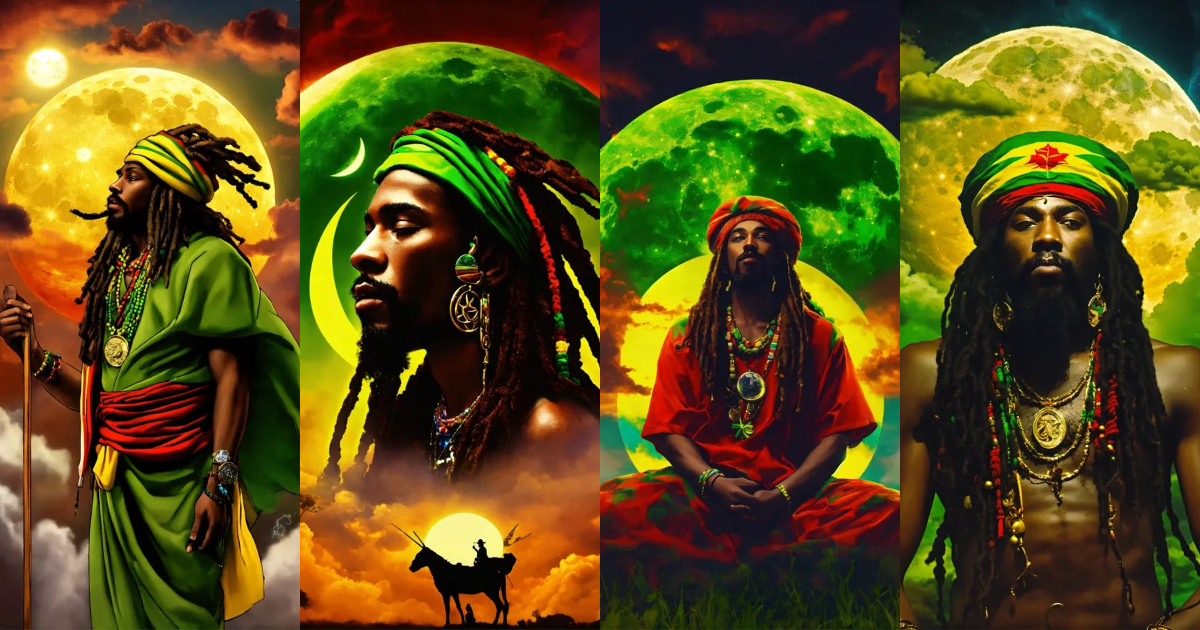 Lexica - Rasta man god and blunt moon, thunderstorm, hd