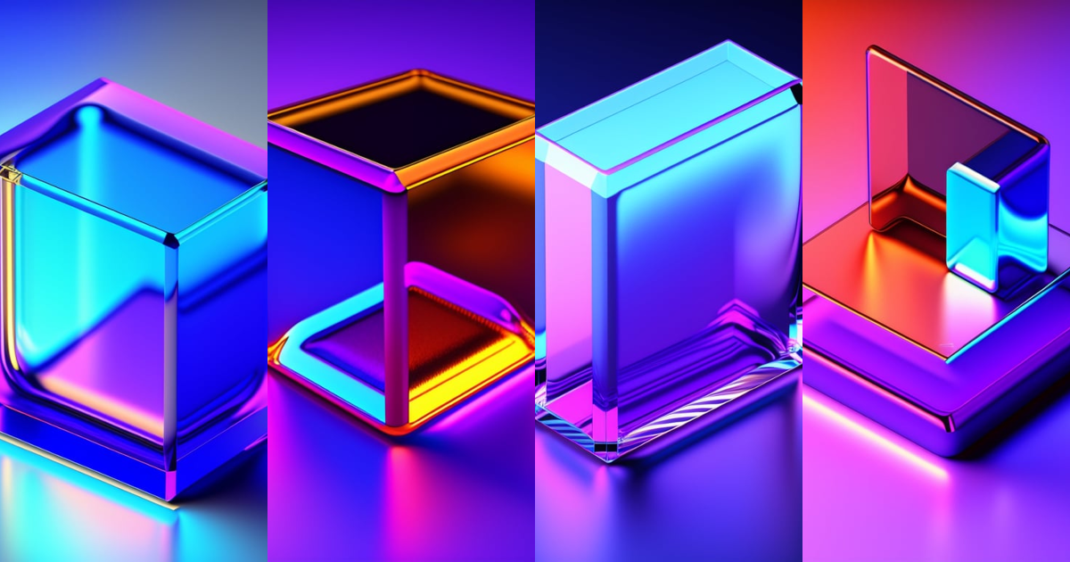 Lexica - 3d render of a transparent rectangular block, 3 inches high ...