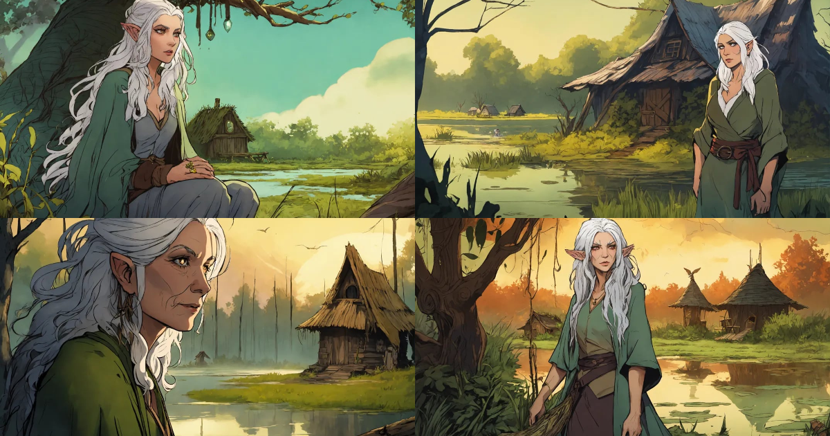 Lexica - An attractive curious older fey witch that lives in the swamp ...