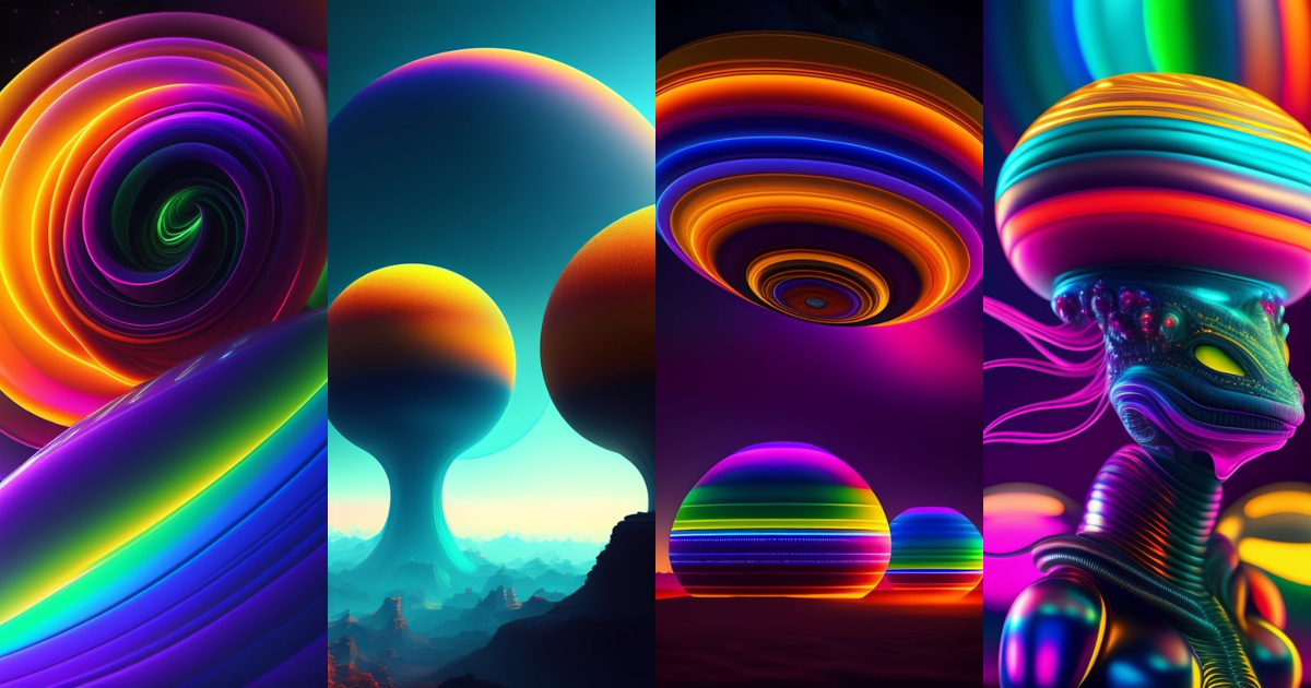 Lexica - Psychedelic aliens, 8k
