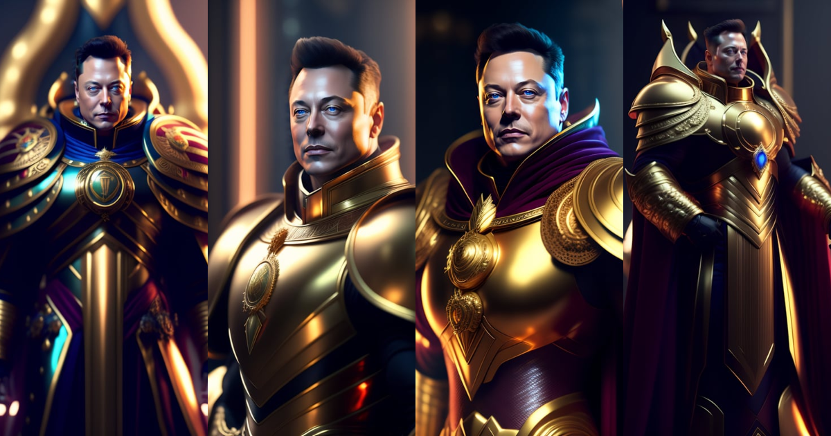 Lexica - Elon musk as the god emperor of mankind warhammer by greg ...