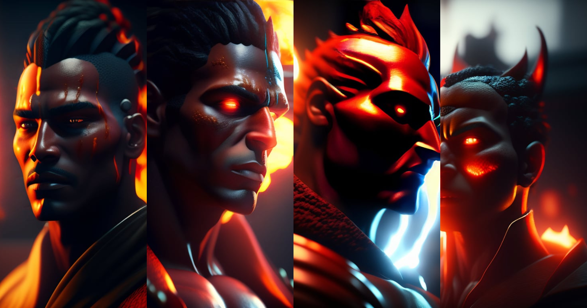 Lexica - Big monster with burns on his face in a mantle.Unreal engine 5 ...