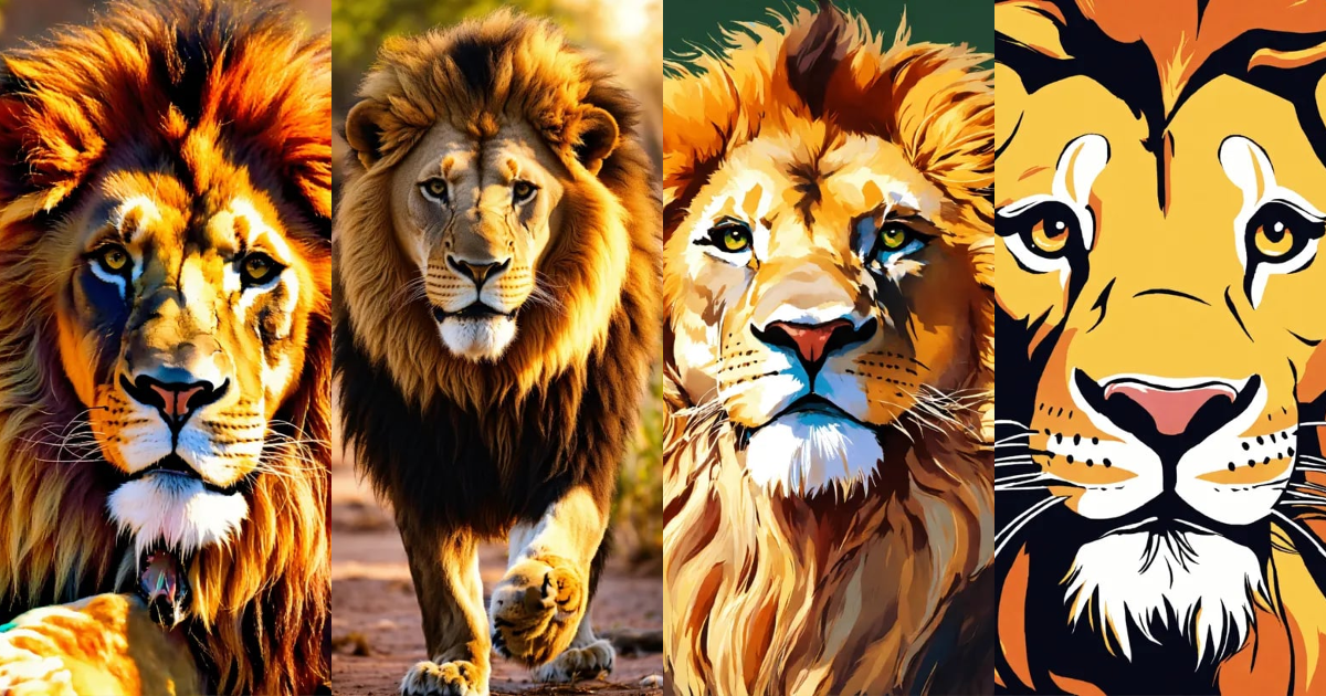 Lexica - Leo the lion smiling