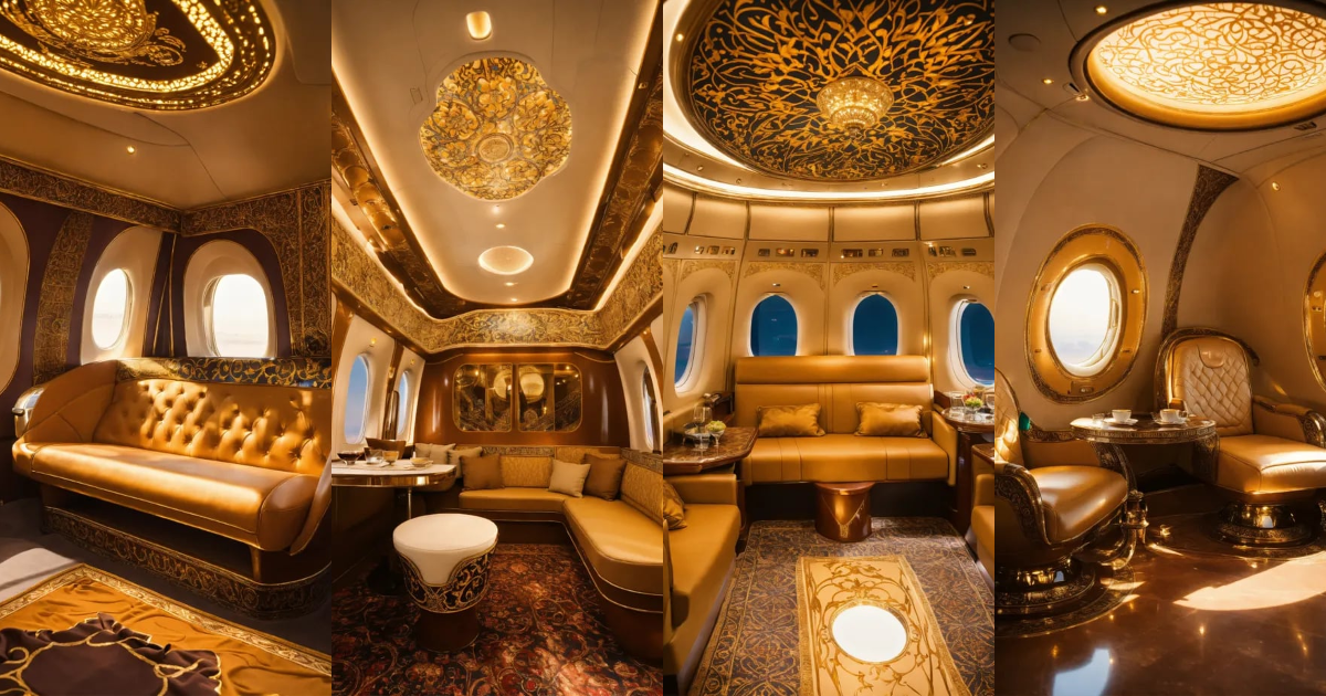 Lexica - Arabic coffe baroque Saudi nouveau riche style airplane ...