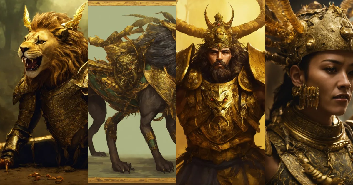 Lexica - A creature that looks like a locust with a man’s face, woman’s ...