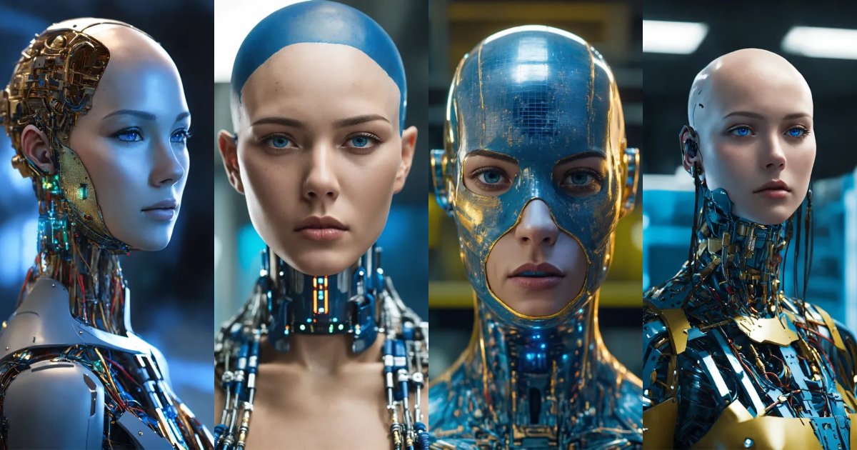 Lexica - Generate an 8k image of a human-like android with a realistic ...