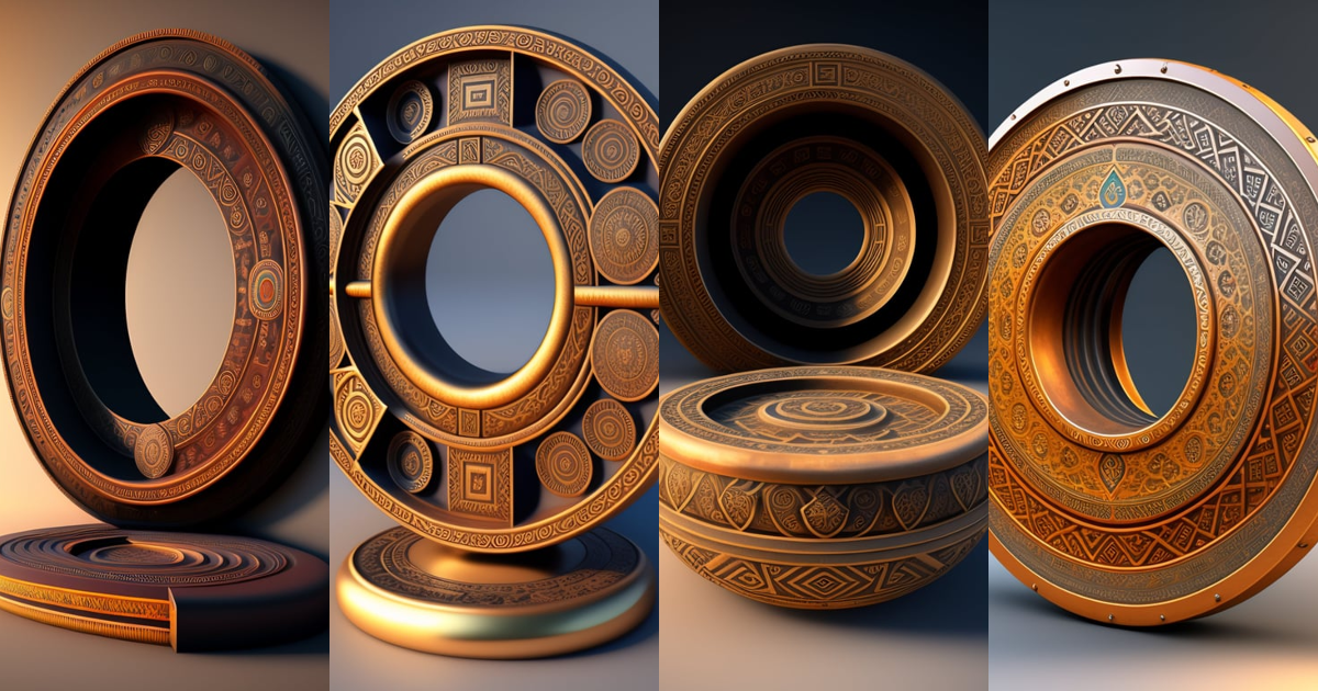 Lexica - Large circular ancient artefact with missing pieces. extremely ...