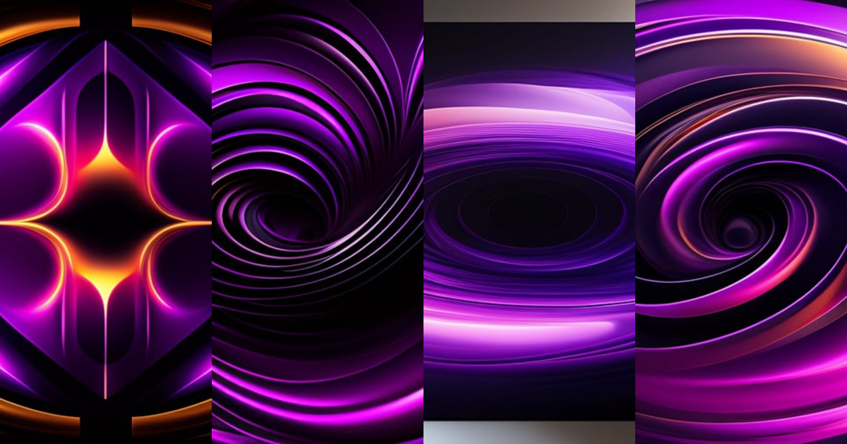 Lexica - 7D Abstract black purple design