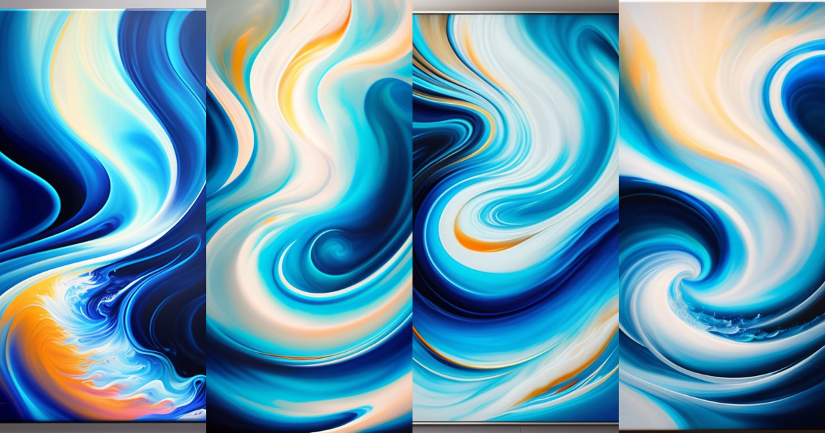 Lexica - A mystical realm filled with swirling shapes and flowing forms ...