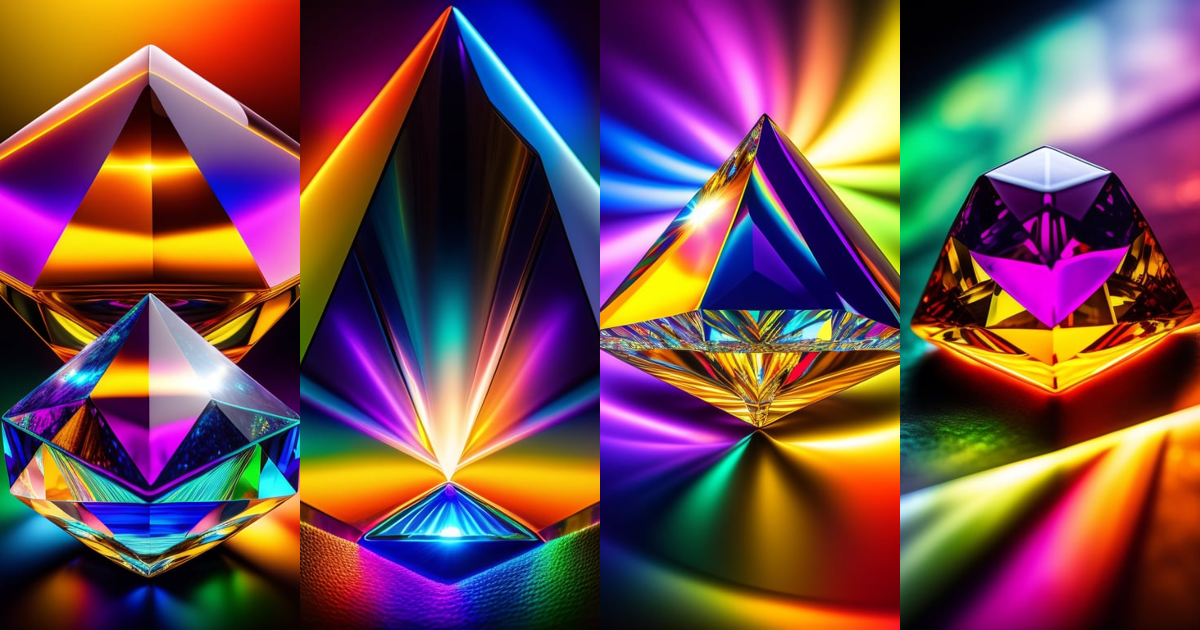 Lexica - Light refracting through a multi-faceted diamond, brilliant ...