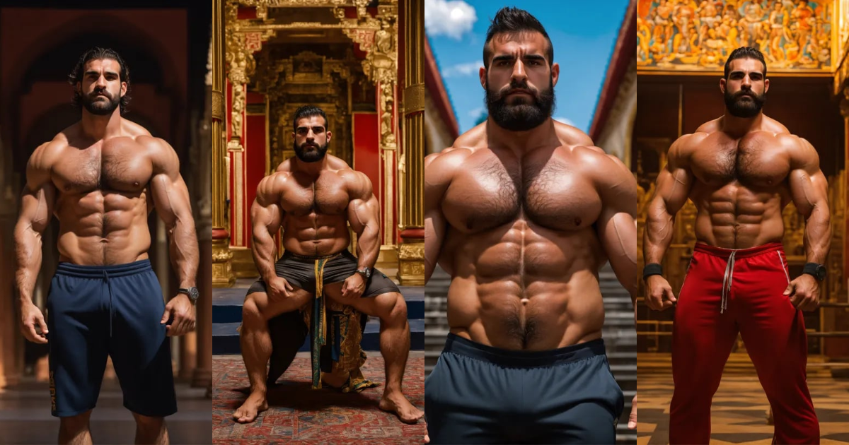 Lexica - 30-year-old hairy Spanish man with big muscles, big ...