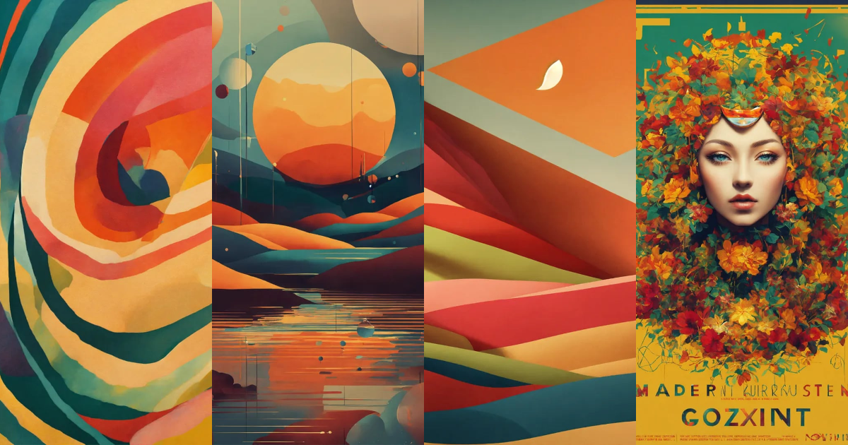 Lexica - Poster Moderne simple Kunst