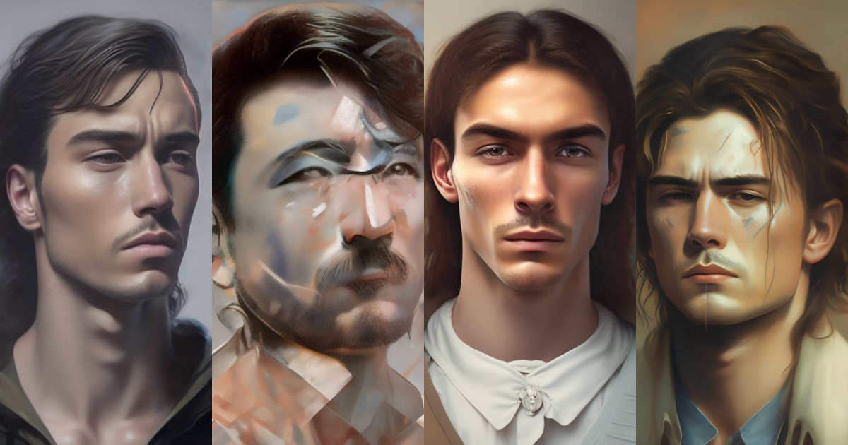 Lexica - A picture of a guy with a teardrop would show a man with a ...