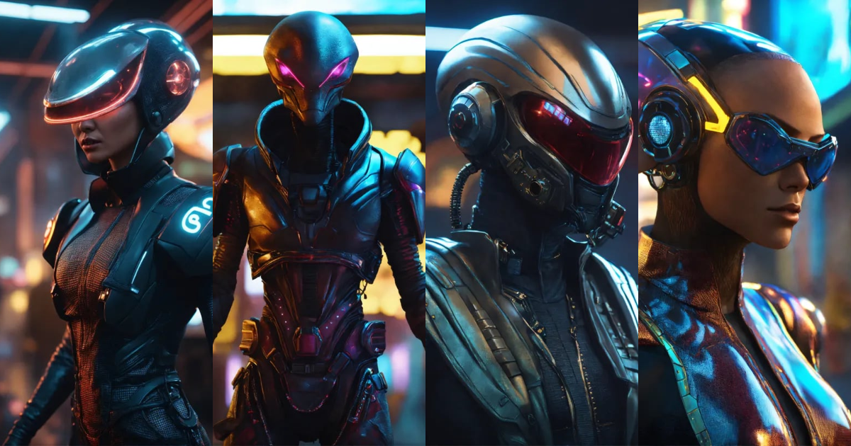 Lexica - Zoom out from an tough serious alien gangster character in the ...