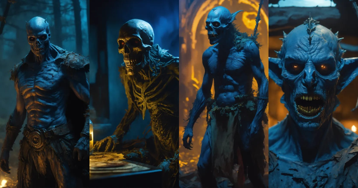 Lexica - Hyperrealistic photo undead creature cinematic, greg rutkowski ...