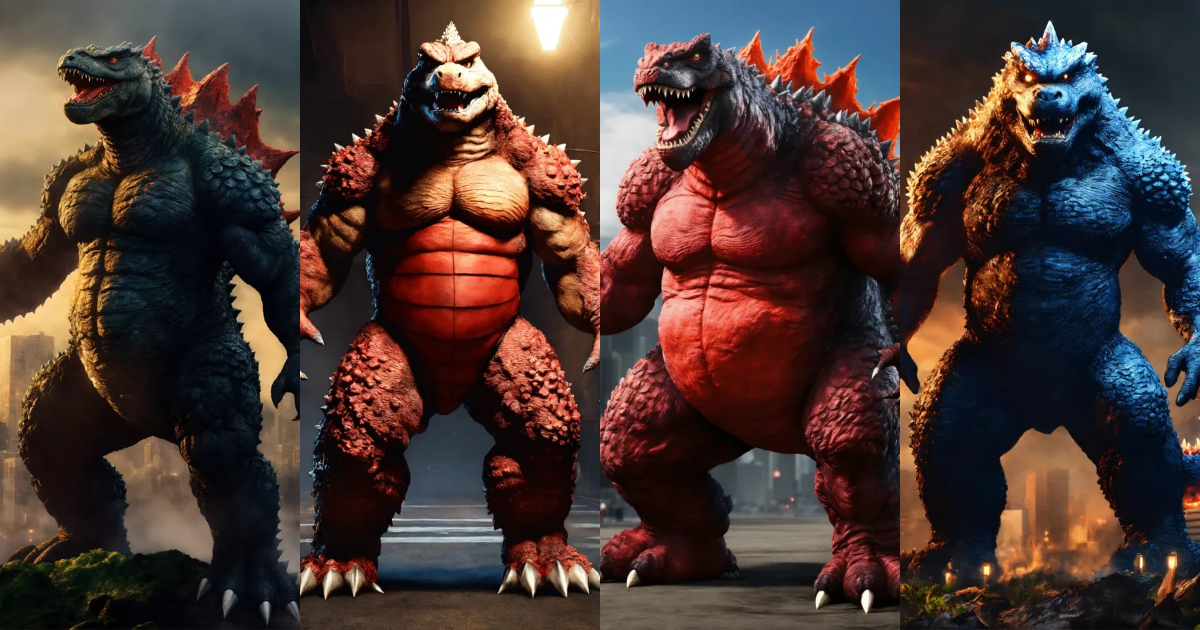 Lexica - Mario as godzilla, realistic 4k, full body