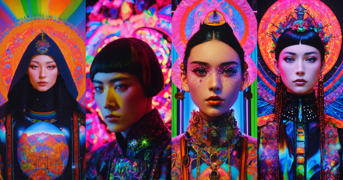 Lexica - Photorealistic 3D portrait of Gorgeous Goth emo Priest samurai ...