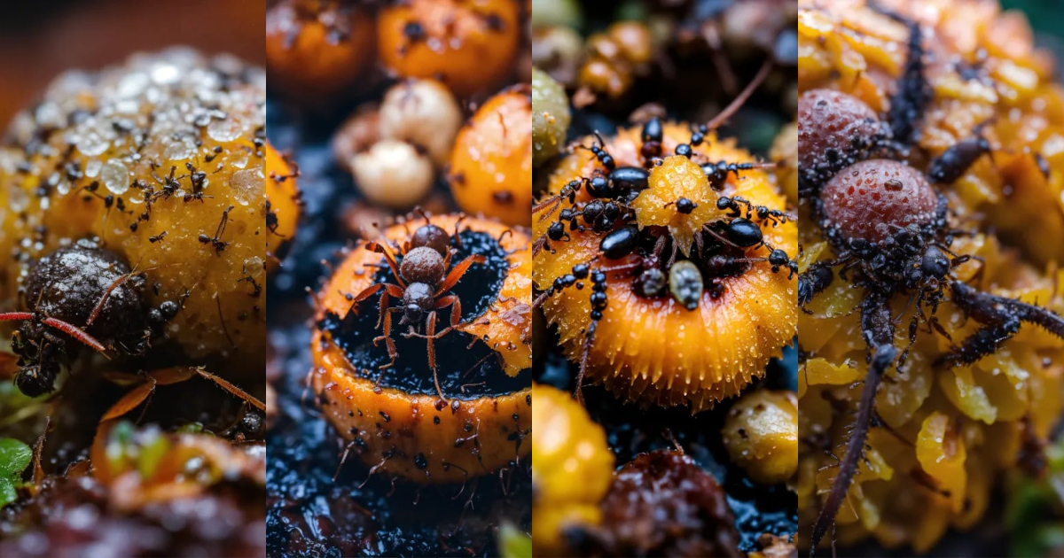 Lexica - Dark creepy ugly rainy Autumn macro photography of dirty and ...