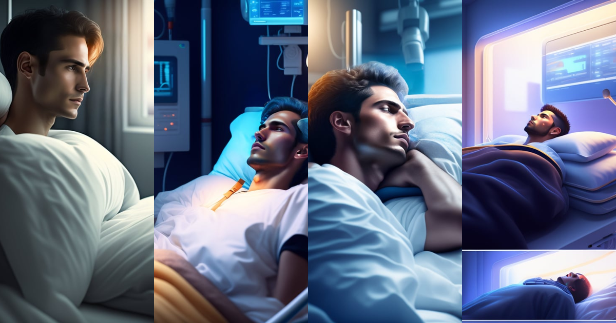 Lexica - A male waking up from a decade long coma in a high tech ...