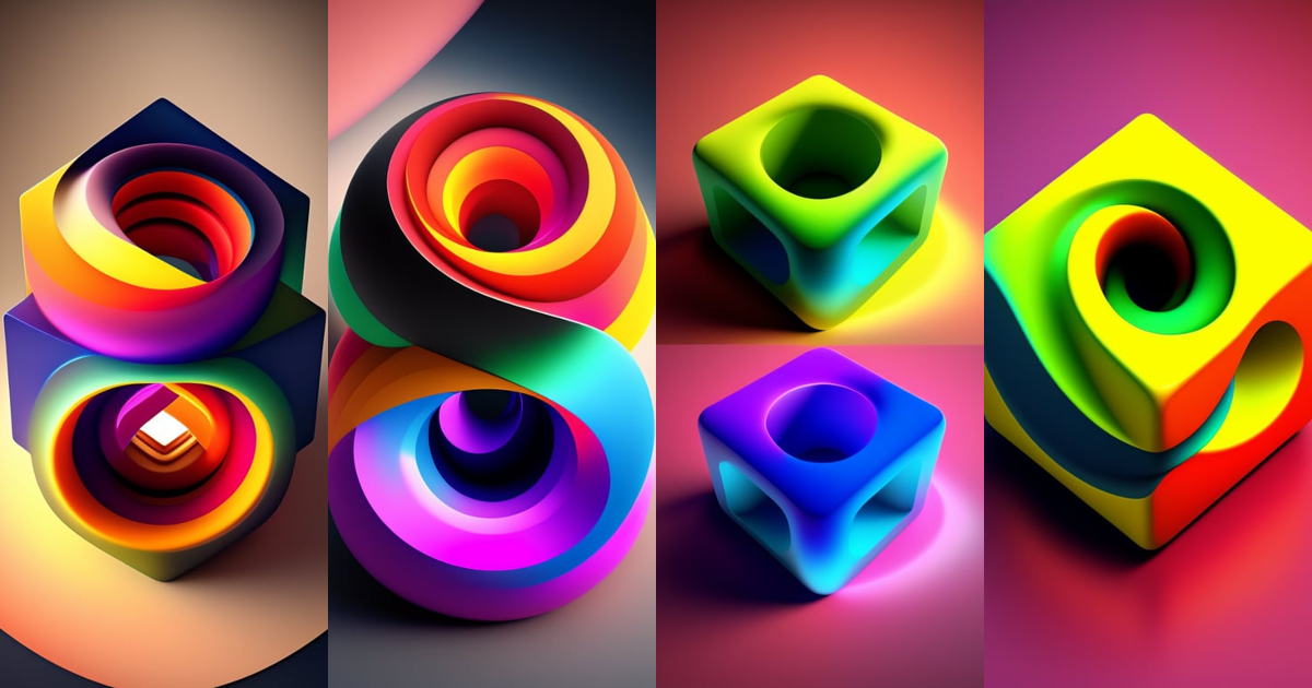 Lexica - Create a torus cube logo