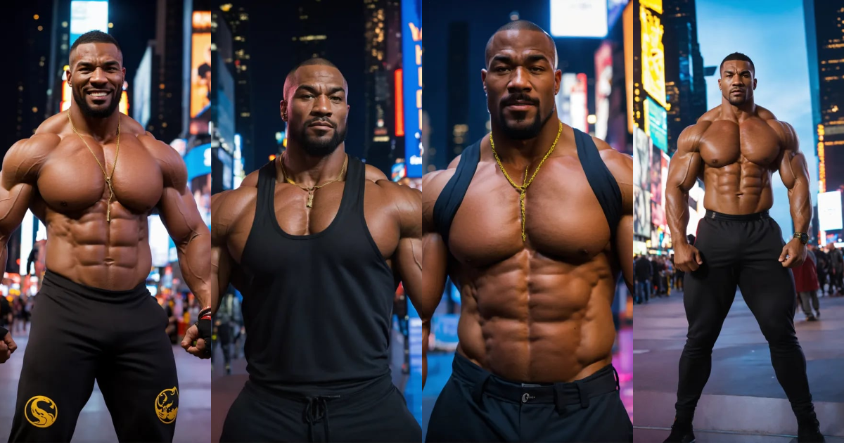 Lexica - 30-year-old man with big muscles, Kano from Mortal Kombat, big ...