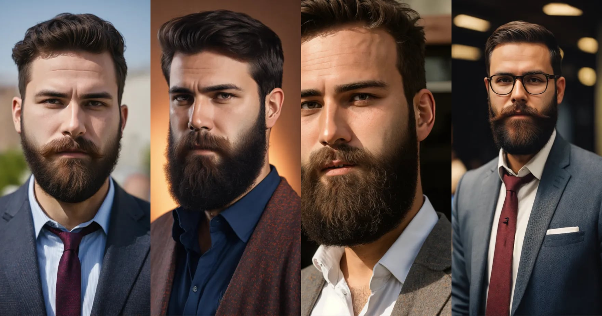 Lexica - Journalist with beard neatly trimmed