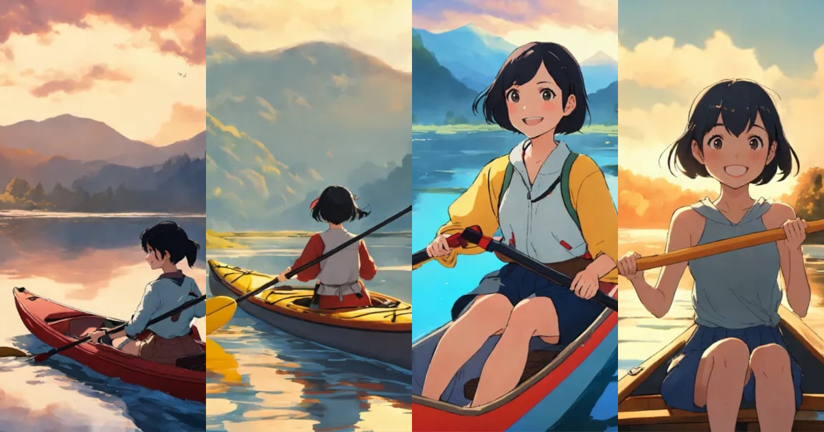 Lexica - In a Hayao Miyazaki-inspired style, depict a girl with short ...