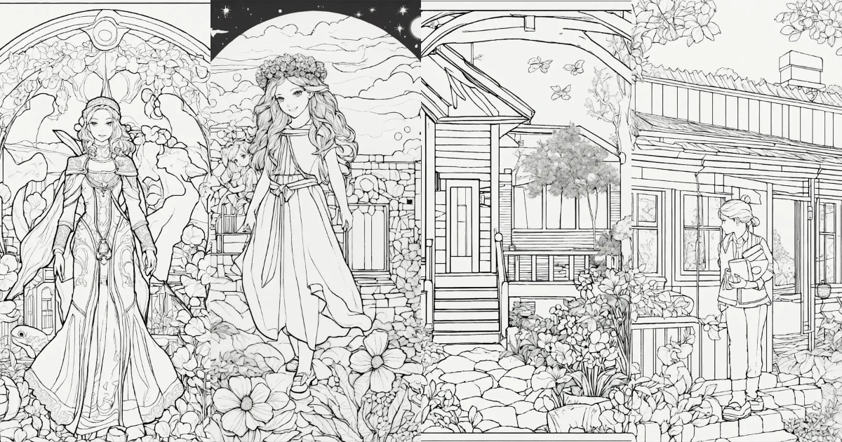 Lexica - Coloring page for kids