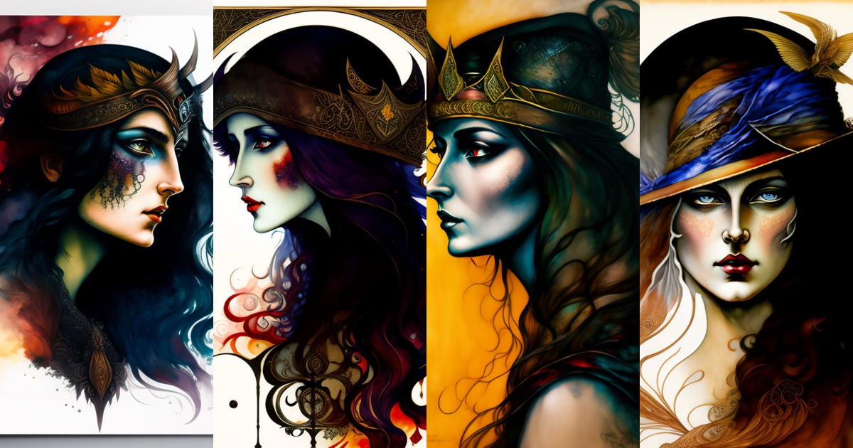 Lexica - Norse goddess of death, half face rotten dead half face alive ...