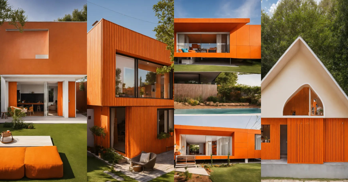 Lexica - Una casa en forma de una naranja en dos