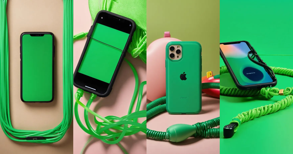 Lexica - Suspended secure green bungee cords in knot wrapped around ...