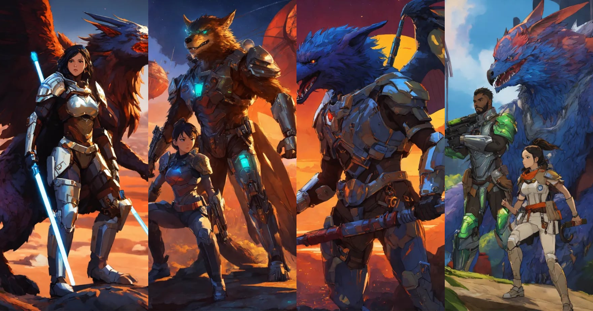 Lexica - Male and female werewolves\raven athletic cyborg men and women ...