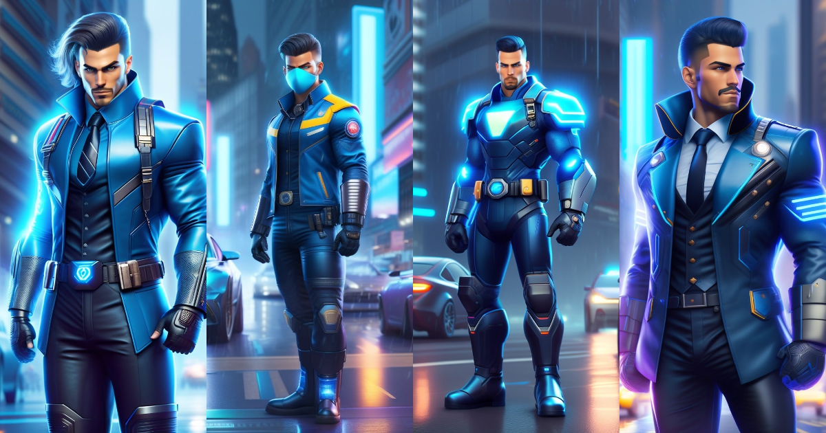 Lexica - Mario from the game with a suit based on the movie tron legacy ...