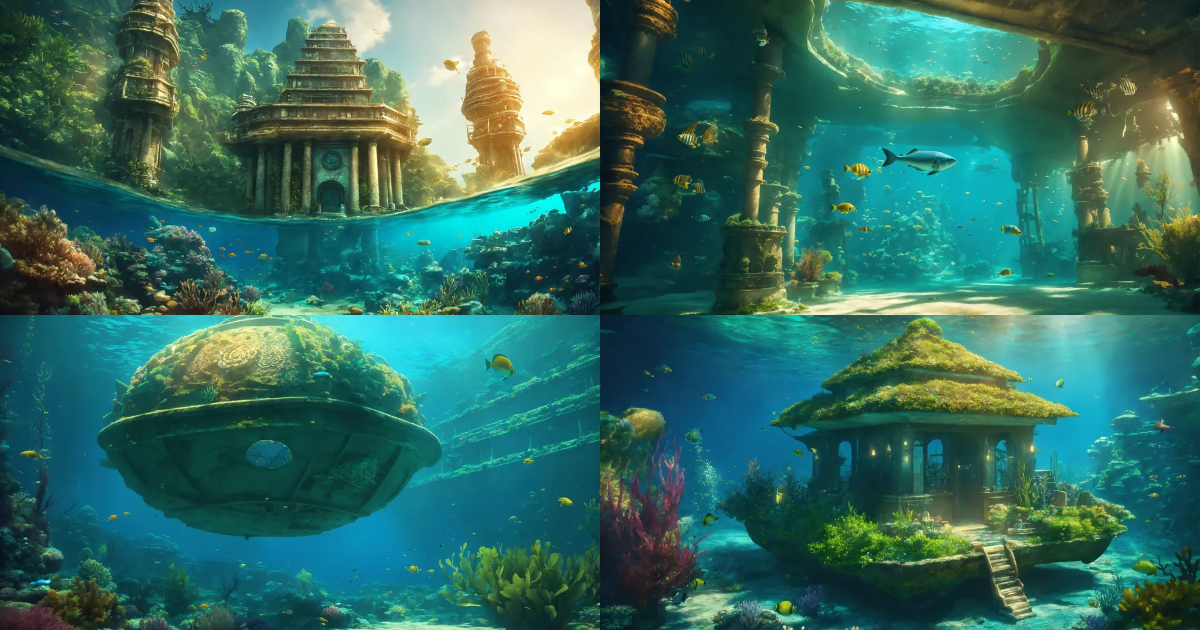 Lexica - Mysterious underwater civilization underwater exploration ...