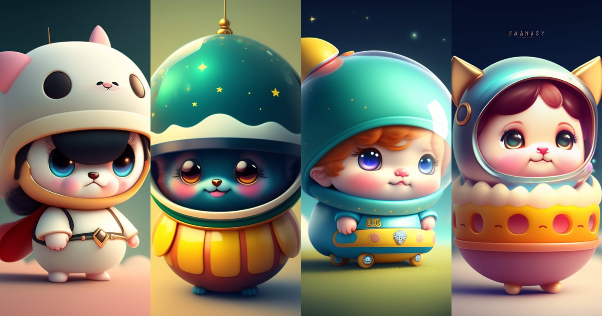 Lexica - Cute and adorable cartoon it baby, fantasy, dreamlike ...