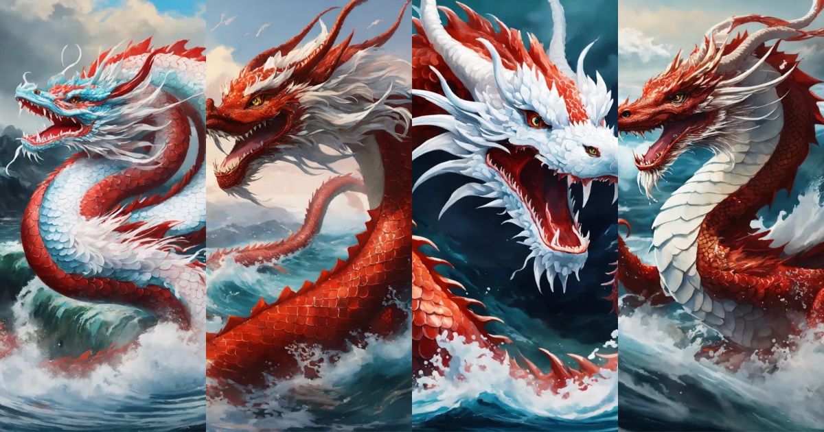 Lexica - Concept art of a powerful majestic traditional japanese water ...