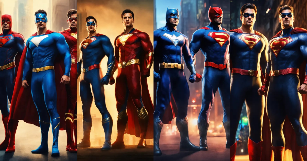 Lexica - Superhero style, two superheroes, superhero, two superheroes ...