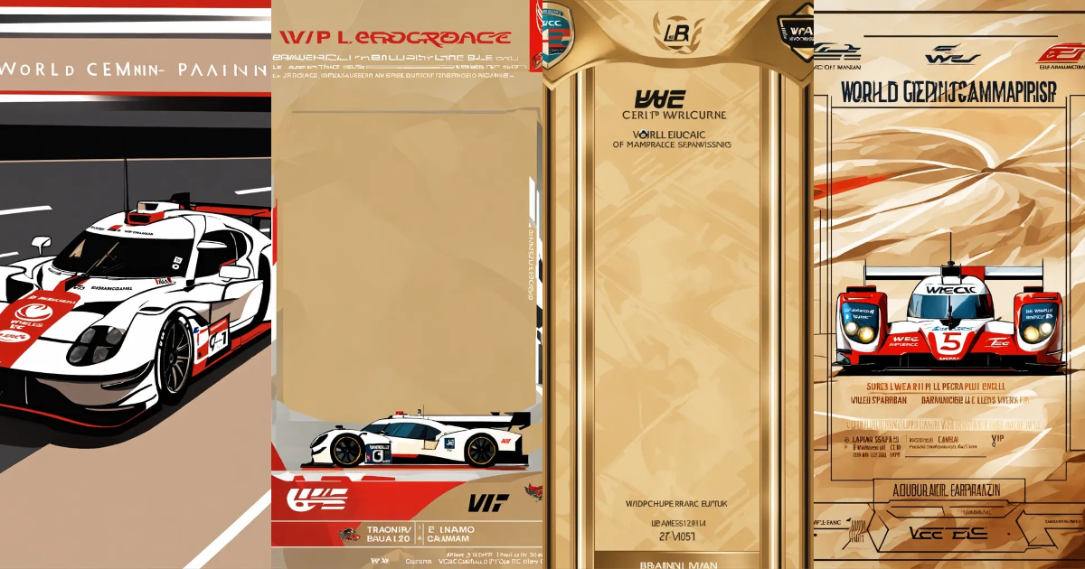 Lexica - WEC World endurance championship card VIP ID pass background ...