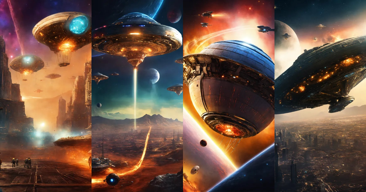 Lexica - Alien invasion in the space with alien technology battles.