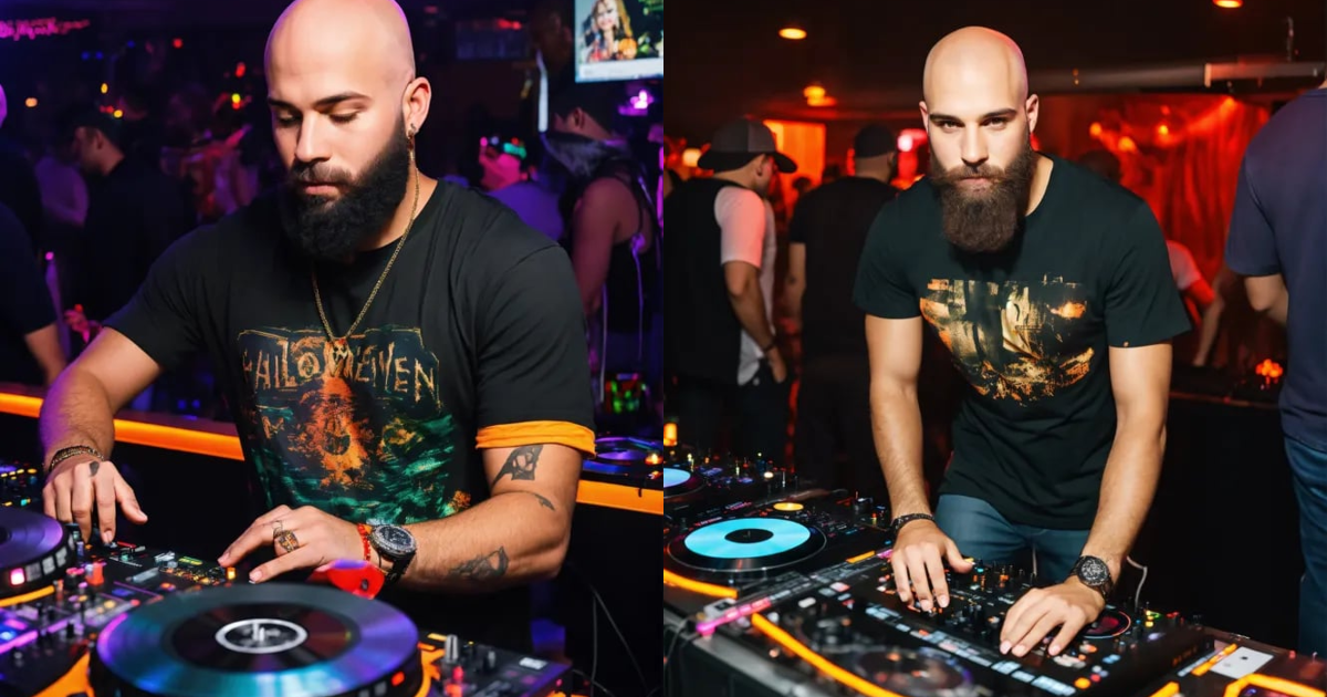 Lexica - A young bald man with beard s8k modern day 2023 clothing t ...