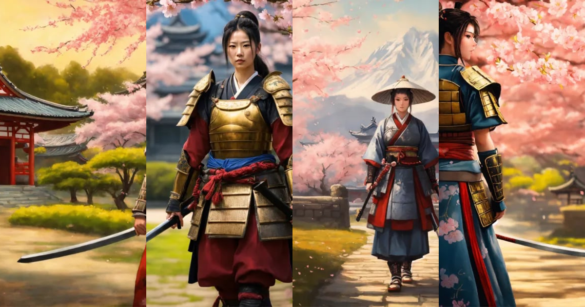 Lexica - IMAGE OF A FULL-LENGTH FEMALE SAMURAI WARRIOR, IN THE ARMOUR ...