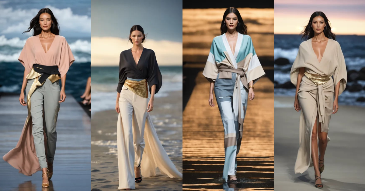 Lexica - 3d realistic photo of female oceanographer walking runway ...