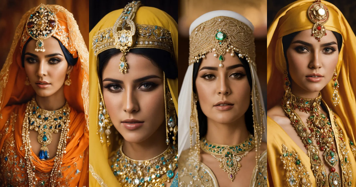 Lexica - Philip tracy face tule vail head piece ghutra arabian sheikh