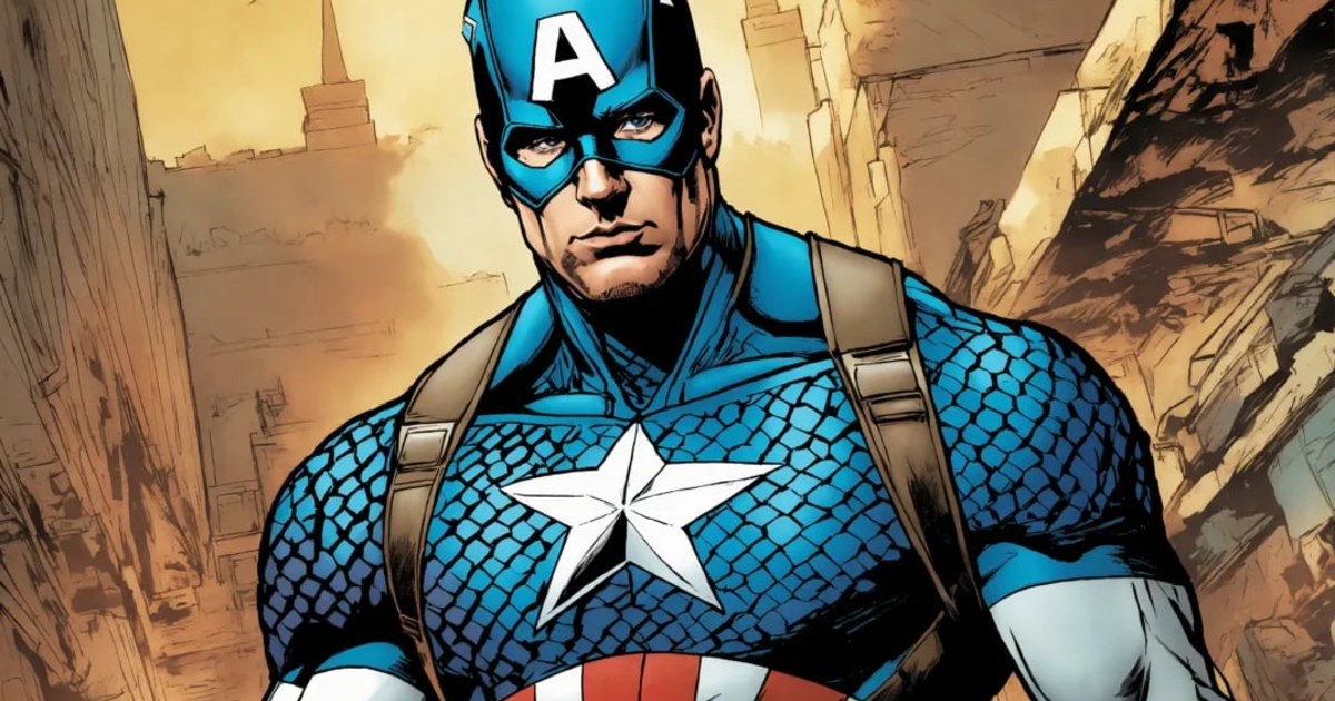 Lexica - Captain America without his shield in the art style of jim lee