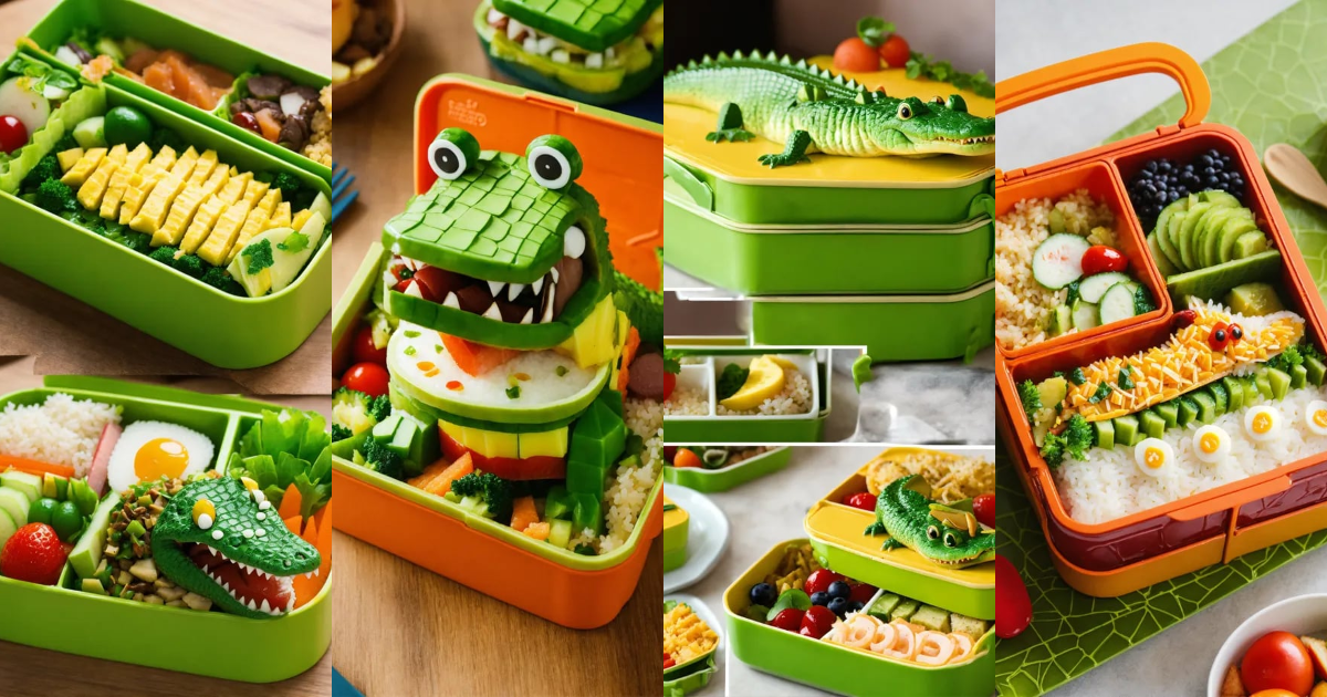 Lexica - Vector the Crocodile inspired bento box